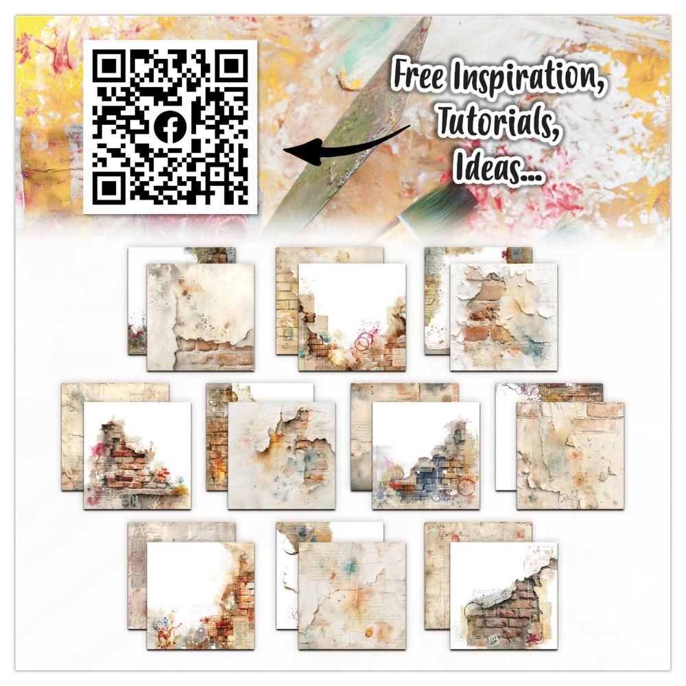 Dubbelzijdig papier 30,5x30,5 cm - Surface Marks - AALL-PA-51