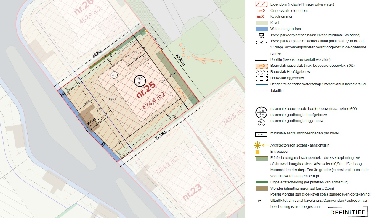 Kavel 25 op het eiland 0 LEERDAM - Van Ekeren Kuiper